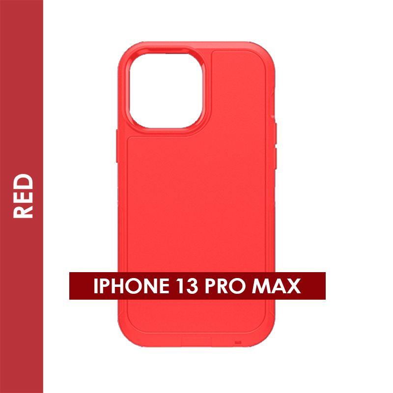 DEFENDER CASE FOR IPHONE 13 PRO MAX (RED) – XCELLPARTS