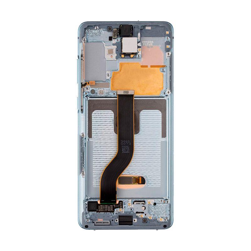 OLED ASSEMBLY WITH FRAME FOR SAMSUNG S20 PLUS 5G (CLOUD BLUE) – XCELLPARTS